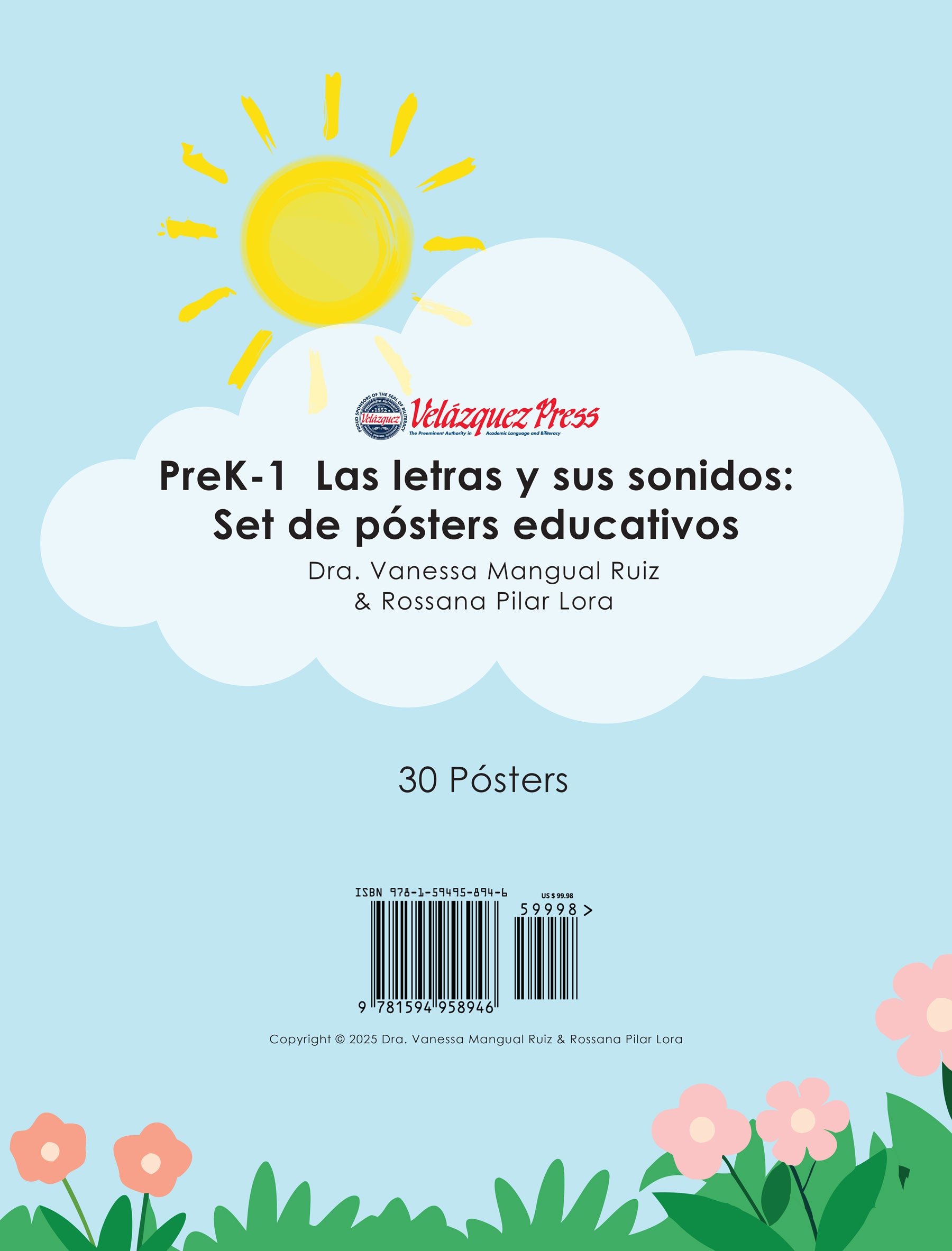 Las letras y sus sonidos: Set de pósters educativos (PreK-1 ...
