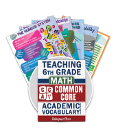 Common Core Academic Vocabulary Poster Set - Math - 6th Grade ...